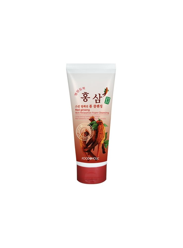 Foodaholic Skin Relaxation Red Ginseng Foam Cleansin